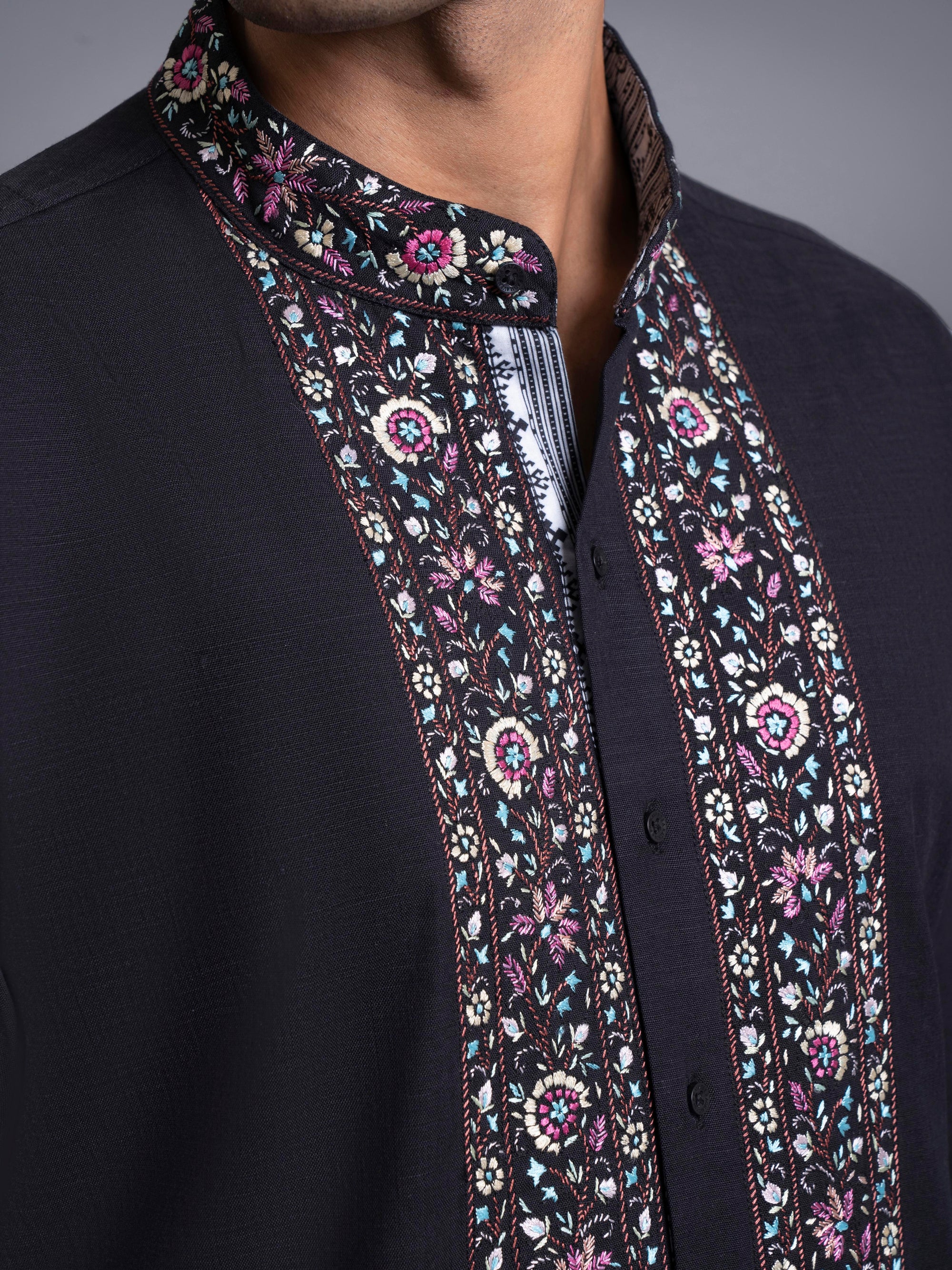 Kashmiri Embroidery Kurta for Men